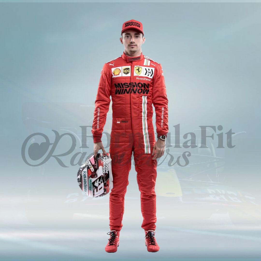 Charles Leclerc 2021 Ferrari Racing Suit Formula 1 Mission Winnow Suit ...