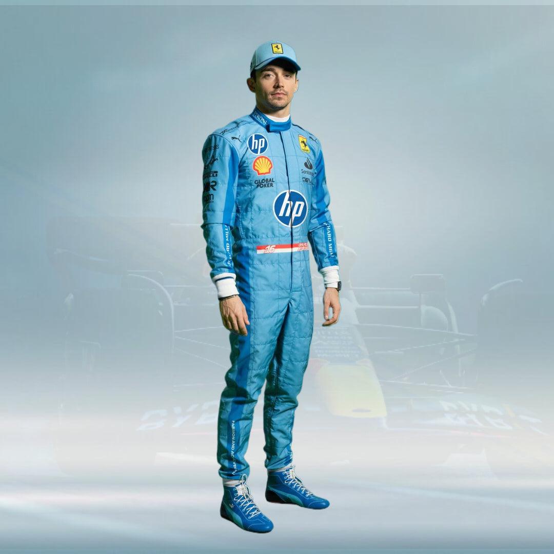 Scuderia Ferrari HP 2024 Miami Grand Prix Race Suit F1 Charles Leclrec ...