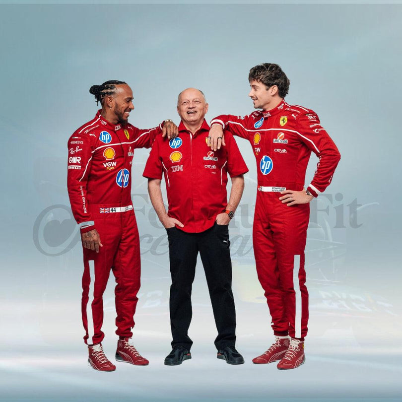 2025 Lewis Hamilton Scuderia Ferrari Hp F1 Race Suit – FormulaFit Raceweras