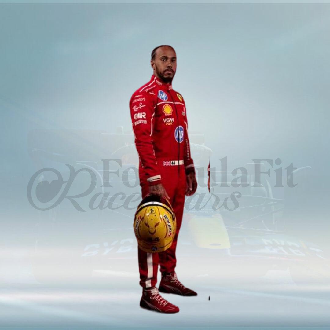 2025 Lewis Hamilton Scuderia Ferrari Hp F1 Race Suit – FormulaFit Raceweras