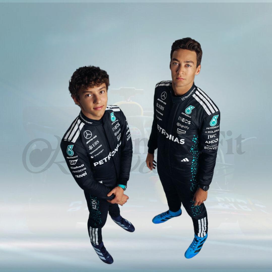 George Russell 2025 Mercedes AMG F1 Race Suit – FormulaFit Raceweras