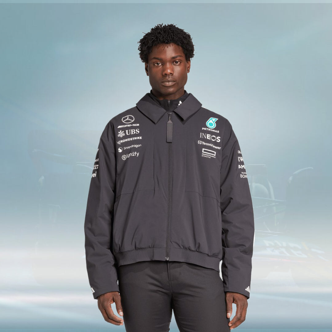 Mercedes AMG Petronas adidas F1 2025 Team Jacket - Black – FormulaFit ...